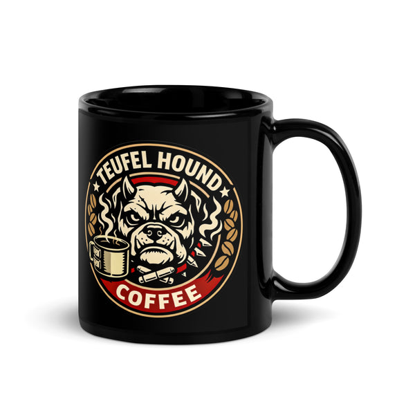 Black Glossy Mug – Teufel Hound Coffee